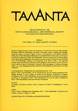 TALANTA | peer-reviewed journal for the study of Antiquity